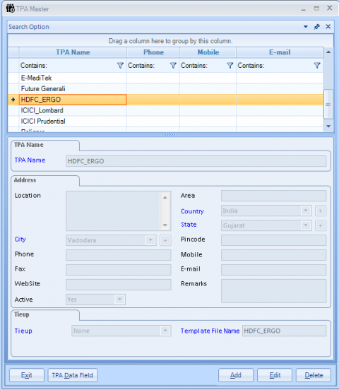 HMS TPA Management system software - Stersoft solutions